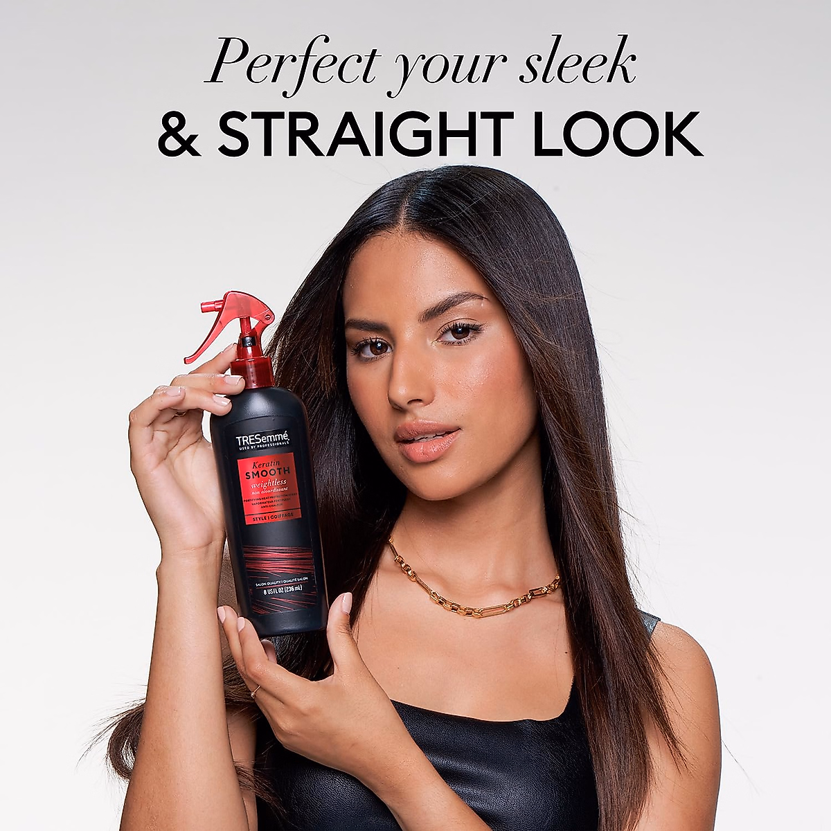 TRESemmé Heat Protection Spray for Hair, 3-Pack – Vitamin-Enriched Anti-Frizz Hair Products, 8 Oz Ea