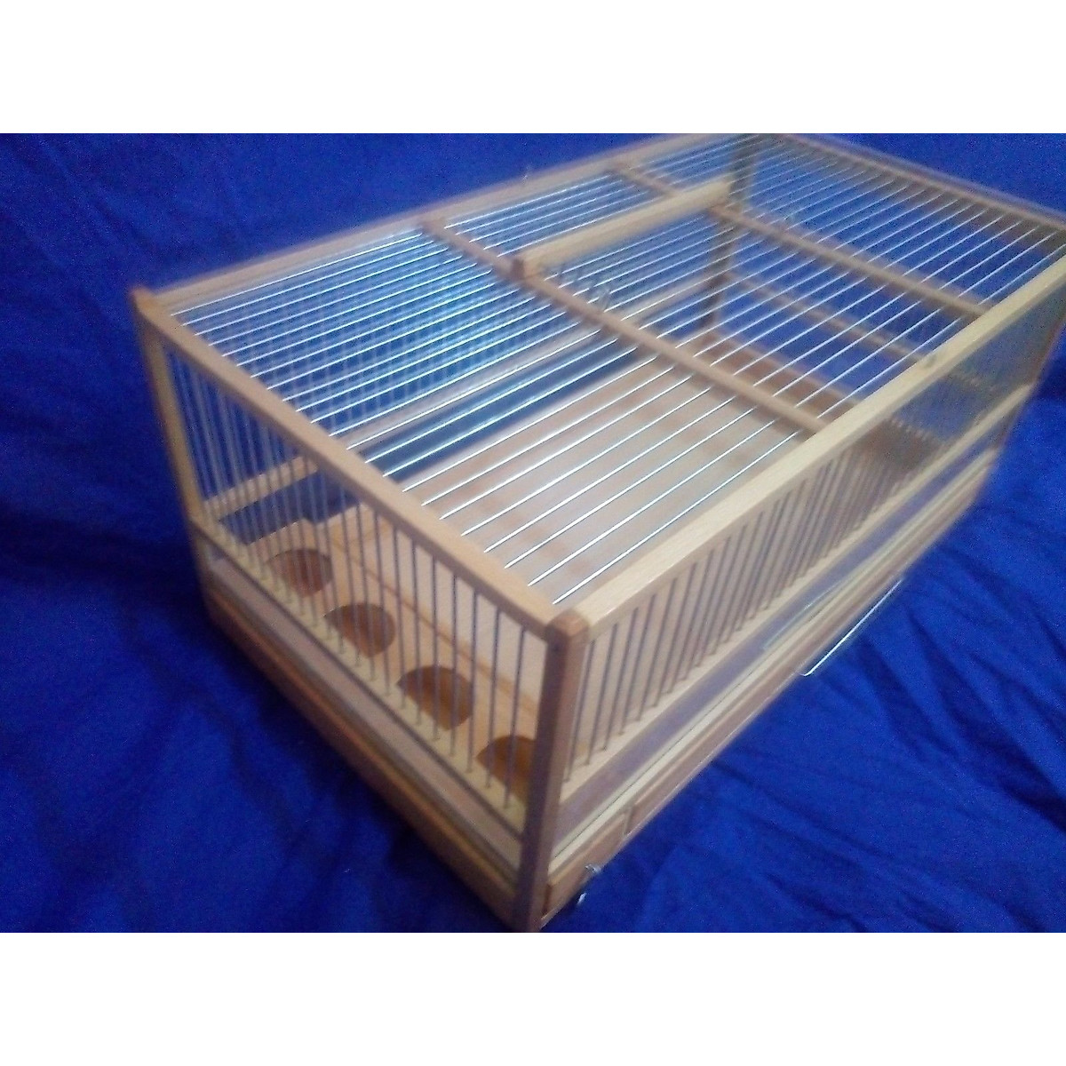 for Quail, Rodent, Small Animal/Wooden Quail Cage, Plexiglas, Slide Out Tray