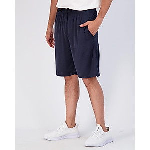 Real Essentials Mens Dry Fit Shorts Dri Active Wear Short Men Athletic Performance Basketball 9 Inch Inseam Sweat Tennis Soccer Running Essentials Gym Casual Workout Sports, Set 5, M, Pack of 5