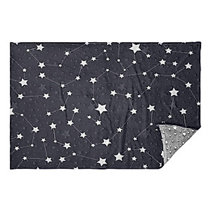 Shing Stars Travel Blanket Pillow for Long Plane Flight Soft Airplane Blanket with Soft Bag Pillowcase Travel Essentials for Home Office Camping Adults Car Train Bus