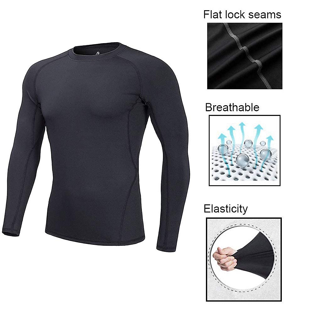 Youth Boys Football Compression Shirt & Pants Long Sleeve Athletic Shirts Sports Soccer Tights Kids Baselayer Set