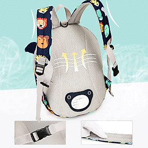 willikiva Dinosaur Toddler Mini Backpack Children Kids Baby Safety Harness Leash Waterproof Boys and Girls(Zoo,Small Age1-2)