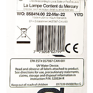 VIQUA S212RL Replacement UV Lamp for VIQUA VT1 system