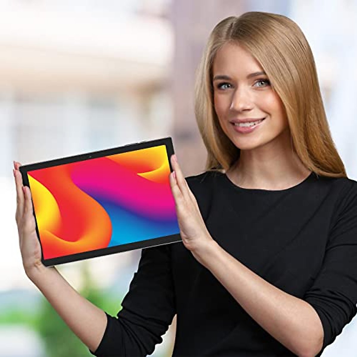 Android Tablet 10 Inch Tablet, 64GB Storage Tablets, Android 11 Tablet, 512GB Expand, 8MP Camera, Quad-Core Processor 2GB RAM WiFi 6000MAH Battery 10.1'' IPS HD Touch Screen Google Tableta (Black Tab)