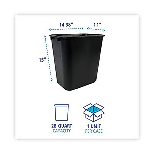 Unisan Soft-Sided Wastebasket UNS28QTWBBLA