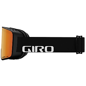 Giro Method Ski Goggles - Snowboard Goggles for Men & Women - Black Wordmark Strap with Vivid Ember/Vivid Infrared Lenses
