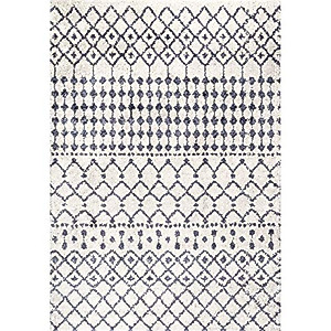 nuLOOM Barbara Moroccan Area Rug, 6' 7" x 9', Beige