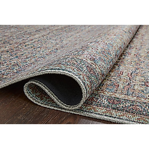 Loloi II Adrian Collection ADR-04 Area Rug 7'-6" x 9'-6" Denim/Multi Rectangular 0.18" Thick