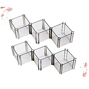 Zerodeko Desk Drawer 12 Pcs Plastic Organizer Box Underwears Storage Box Desk Storage Holder Desk Storage Box Storage Container Bra Sock Travel Grey Partition Socks Storage Container