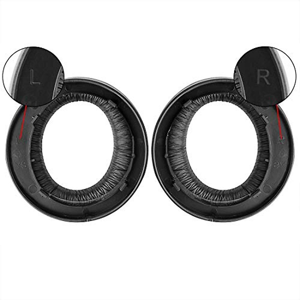 Geekria QuickFit Replacement Ear Pads for Sony Playstation Gold Wireless New Version 2018, PS4 Gold Wireless 500 Million Limited Edition Headphones Earpads, Repair Parts (Black)