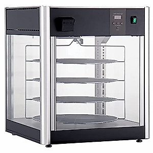 Winco EDM-1K Pizza Warmer, 18", Black