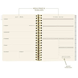 Graphique 2024 Spiral Frosted Cover Planner | 18 Month Organizer July 2023 - Dec. 2024 | Weekly & Monthly Spreads | To-Do & Note List | Reference Tabs | Reminder Stickers | Snoopy House | 6” x 8”