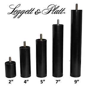 5" Steel Adjustable Bed Riser Legs, Set of 4