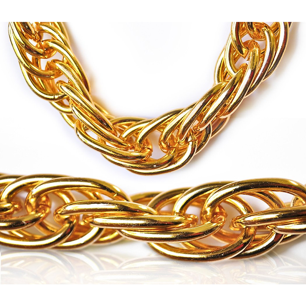 Arsimus 40-Inch Heavy Gold Dookie Chain for 80s and 90s Rapper Costume