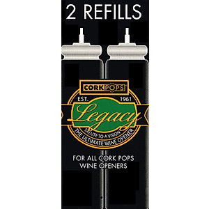 Cork Pops Cartridge Bottle Opener Refills (4 Packs of 2 Refills)