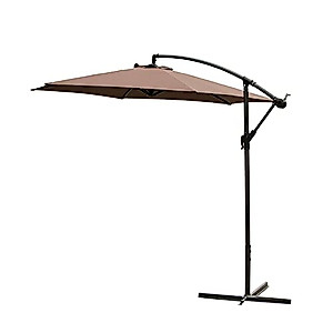 JHUS Brown Outdoor Umbrella JHUS Patio-umbrellas Outdoor furniture Solar lights outdoor Patio furniture Patio set Patio furniture sets Patio umbrellas Beach umbrella Patio umbrella Umbrell