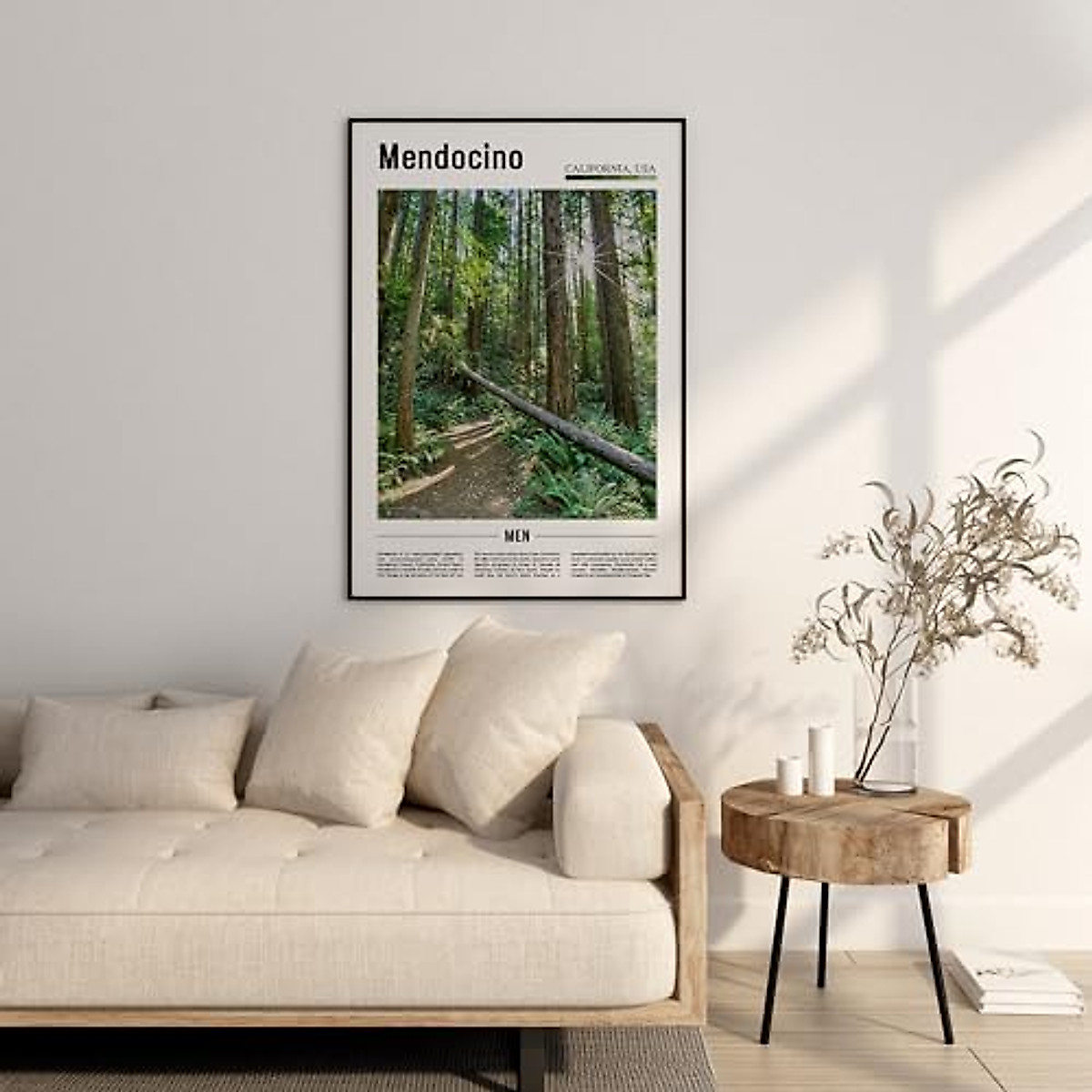 Mendocino Print, Mendocino Poster, Mendocino Wall Art, Minimal Travel Print,Minimal City Poster,Travel Destination Print,Oil Painting Poster