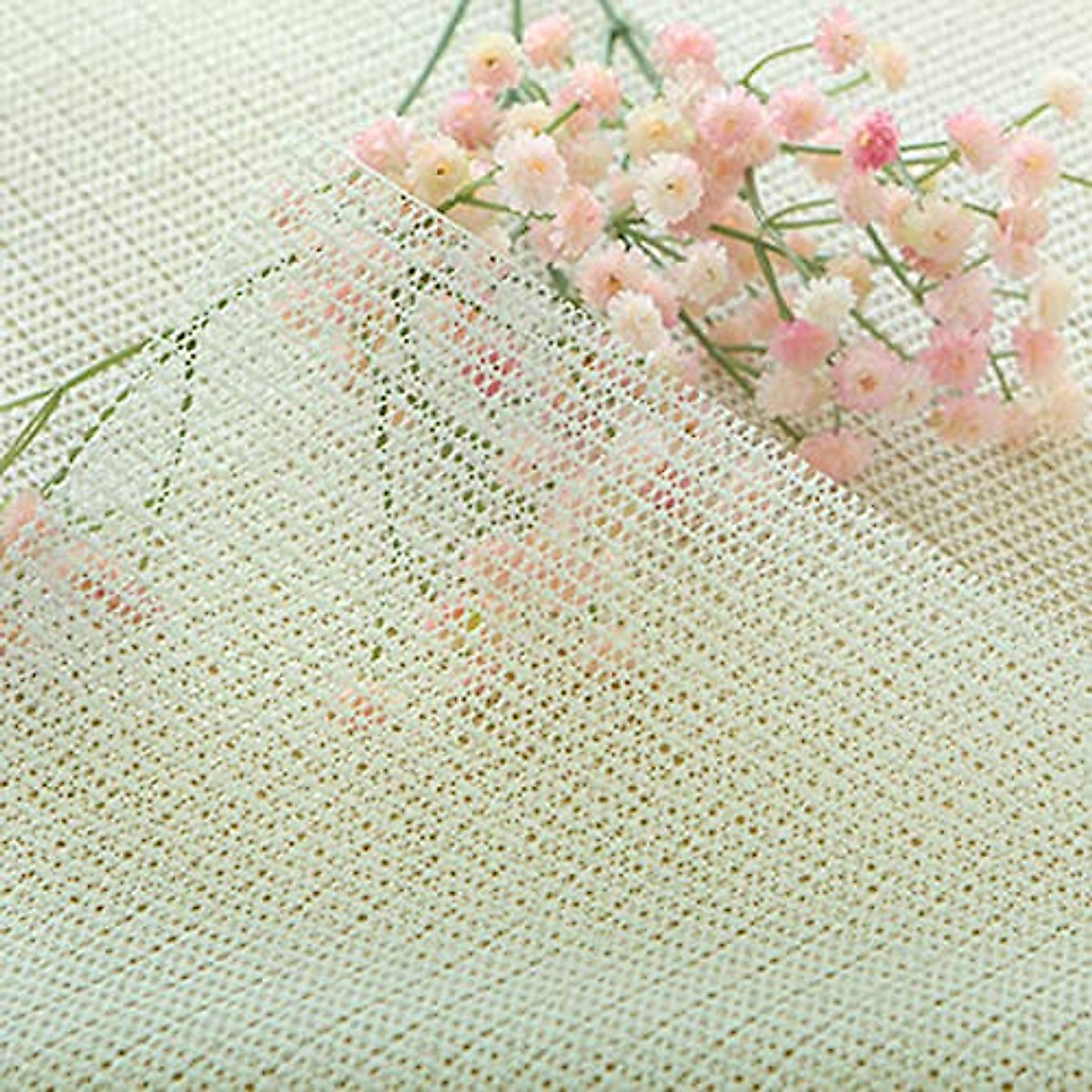 Xrrxy Anti Slip PVC Tablecloth Underlay Adjustable in Size Foam Mat Tea Table Cloth Anti-Skid Rug Pad Gripper Table Mat,White (200 140cm/79 55inch)