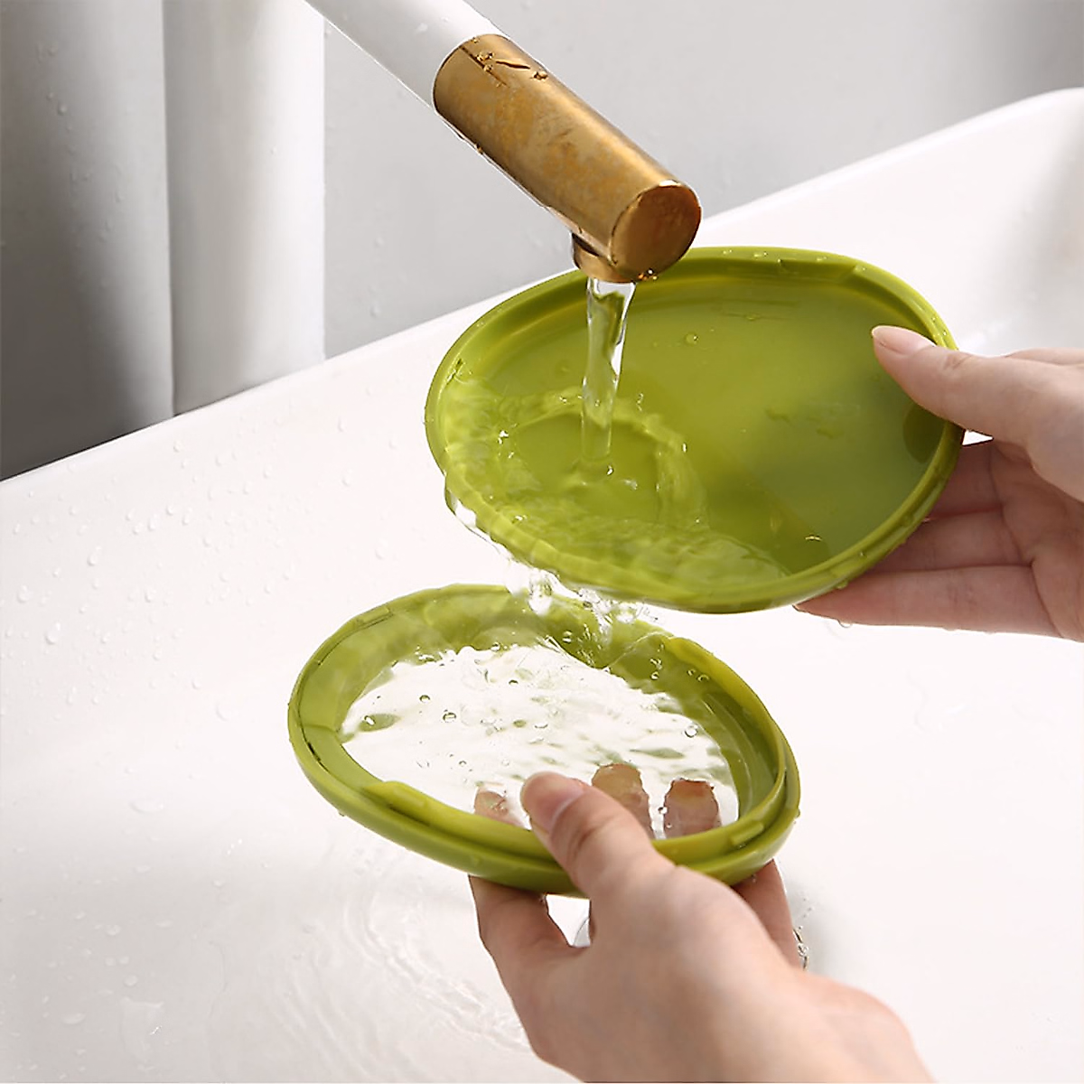 Yawpig Silicone Food Containers - Reusable Fruit & Veggie Storage Boxes (4 Pcs)