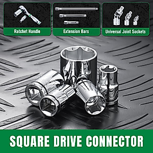 SK 3/8" Drive Socket Set, SAE Sockets, 13-Piece, 1/4" to 1", SuperKrome Finish, Premium CR-V Construction, with Aluminum Socket Organizer