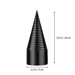 ULTECHNOVO Wood Splitting Drill Bit Firewood Chopper Drill Bits Firewood Log Splitter Heavy Duty Wood Drill Screw Cone Driver Kindling Splitter for Electric Drill 42mm 3pcs