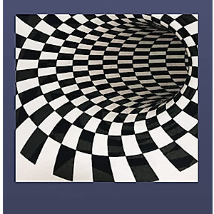 micidad 3D Optical Illusion Rug Non-Slip Vision Vertigo Area Rugs for Living Room Bedroom Table Floor Mats 15.7 in x 23.6 in(40 * 60cm)