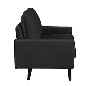 LifeStyle Solutions Morgan Loveseat, Black