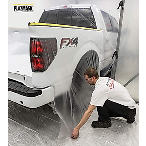 PlazMask Pre-Taped Masking Film, 5-Feet X 65-Feet