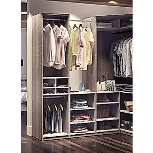 Servetto ClosetPro Soft-Close Wardrobe Lift Expanding Steel Tubing with Black Plastic Housing, 22 lb Weight Rating, Made in Italy (30 5/16" - 47 1/4")