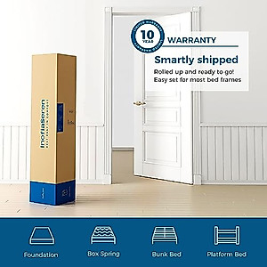 InofiaSeren Full Mattress, Individual Pocket Spring Hybrid Full Size Bed with Gel Memory Foam, Breathable Full Mattress in a Box, Medium Firm Support, 75''*54''*12''