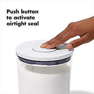 OXO Good Grips 3-Piece Mini Round POP Canisters | Includes three 0.6 Qt/0.6 L Airtight Food Storage Containers | Ideal for tea, sugar cubes | BPA Free | Dishwasher Safe