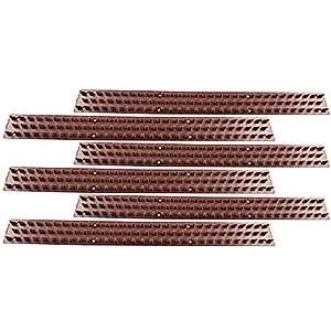 Home-X 6 Pcs Plastic Anti Cat or Bird, Keep Off Pigeon, Squirrel, Woodpecker & More Outdoor Spikes, Woodpecker, Cats, and Raccoons, Anti-Climb, Brown, Each 19 ½ " L x 1 7/8 ” W