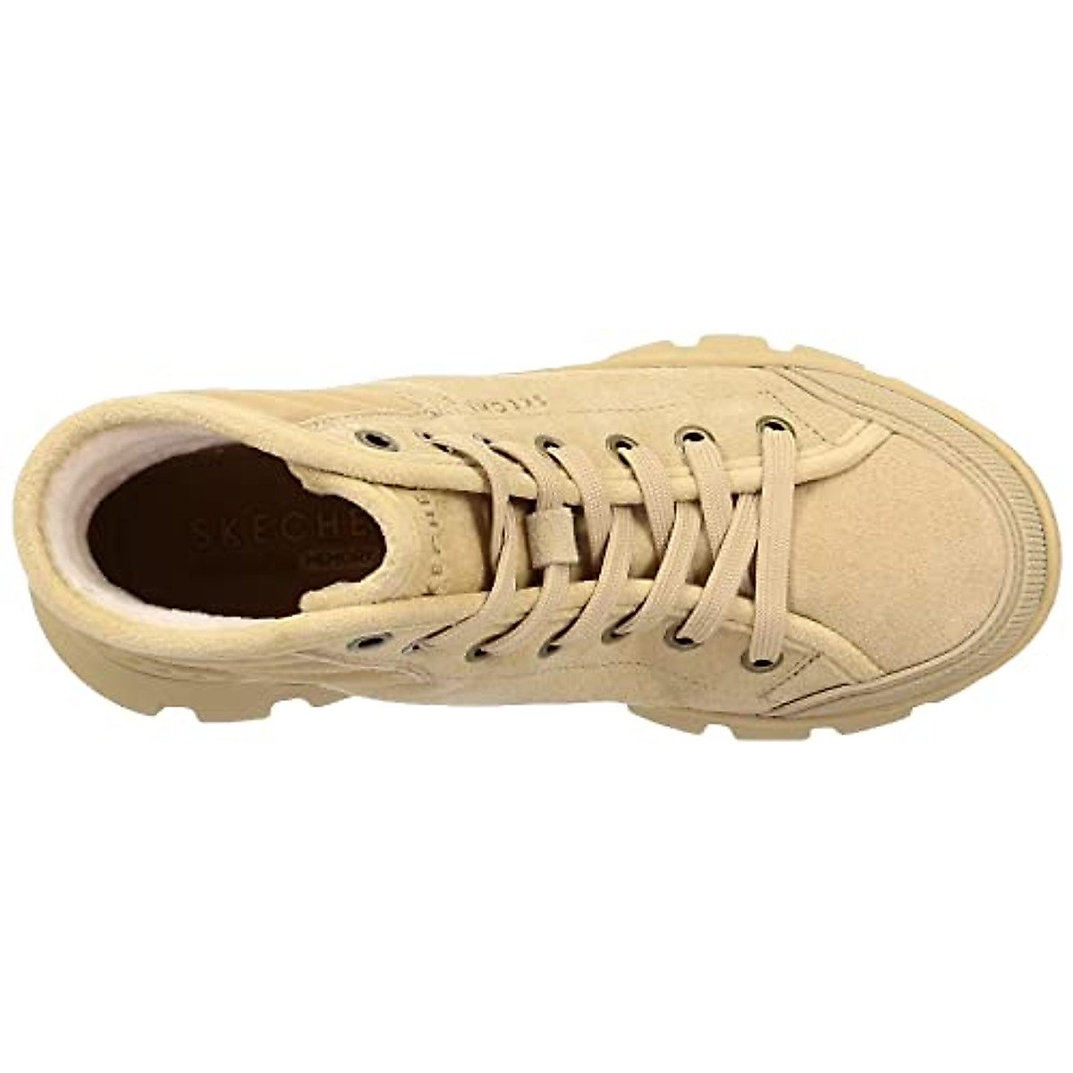 Skechers Women's Roadies Surge-YES 2 Suede Sneaker, TAN, 8.5