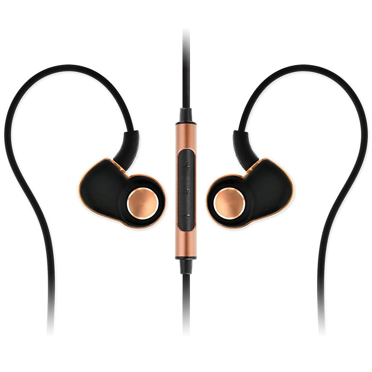 SoundMAGIC PL30+C Active Sport in-Ear Headphones with Microphone and Volume Control (Black/Gold)