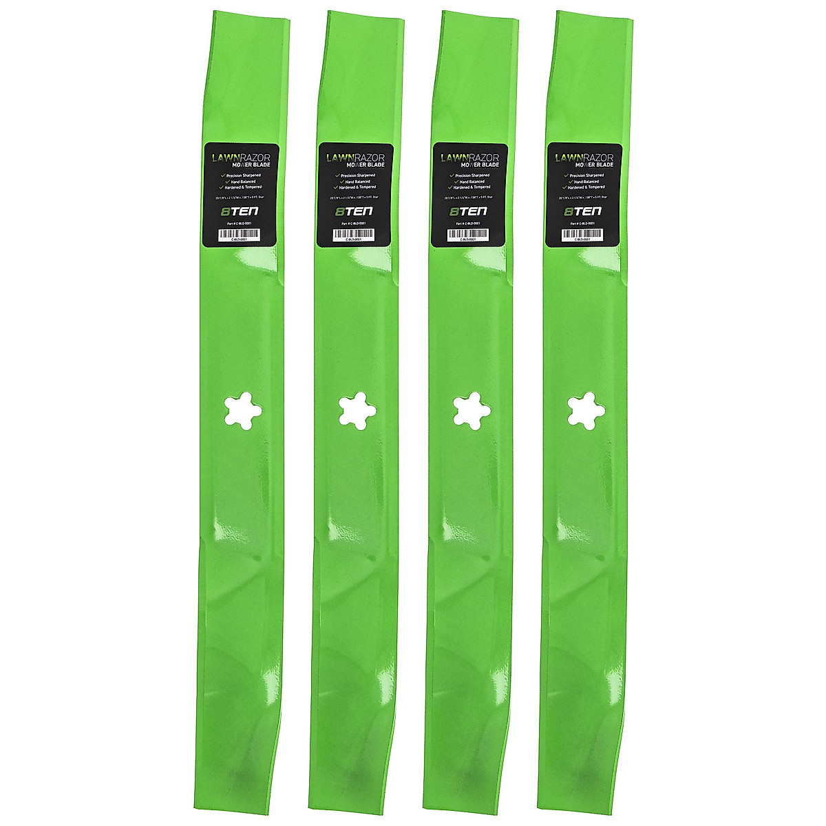 8TEN LawnRAZOR Mower Blade for AYP Husqvarna LT LTH 130 1542 1842 42 Inch 134149 138971 138498 532134149 (Mulching) 4 Pack