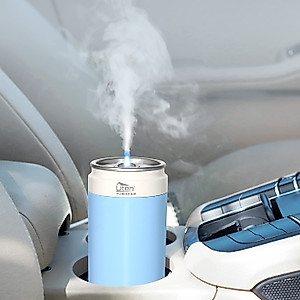 Humidifiers, Humidifier for Bedroom, Can Air Humidifier, Humidifiers for Home and Plants, USB Powered And Battery Powered Portable for Home Office Car Outdoor, 2 Mist Modes, Night Light, Auto-Off