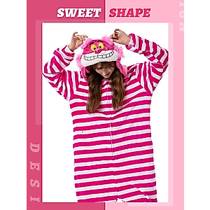 QSTYLE Adult Animal Onesie Halloween Costume,One Piece Cosplay Suit for Women and Men