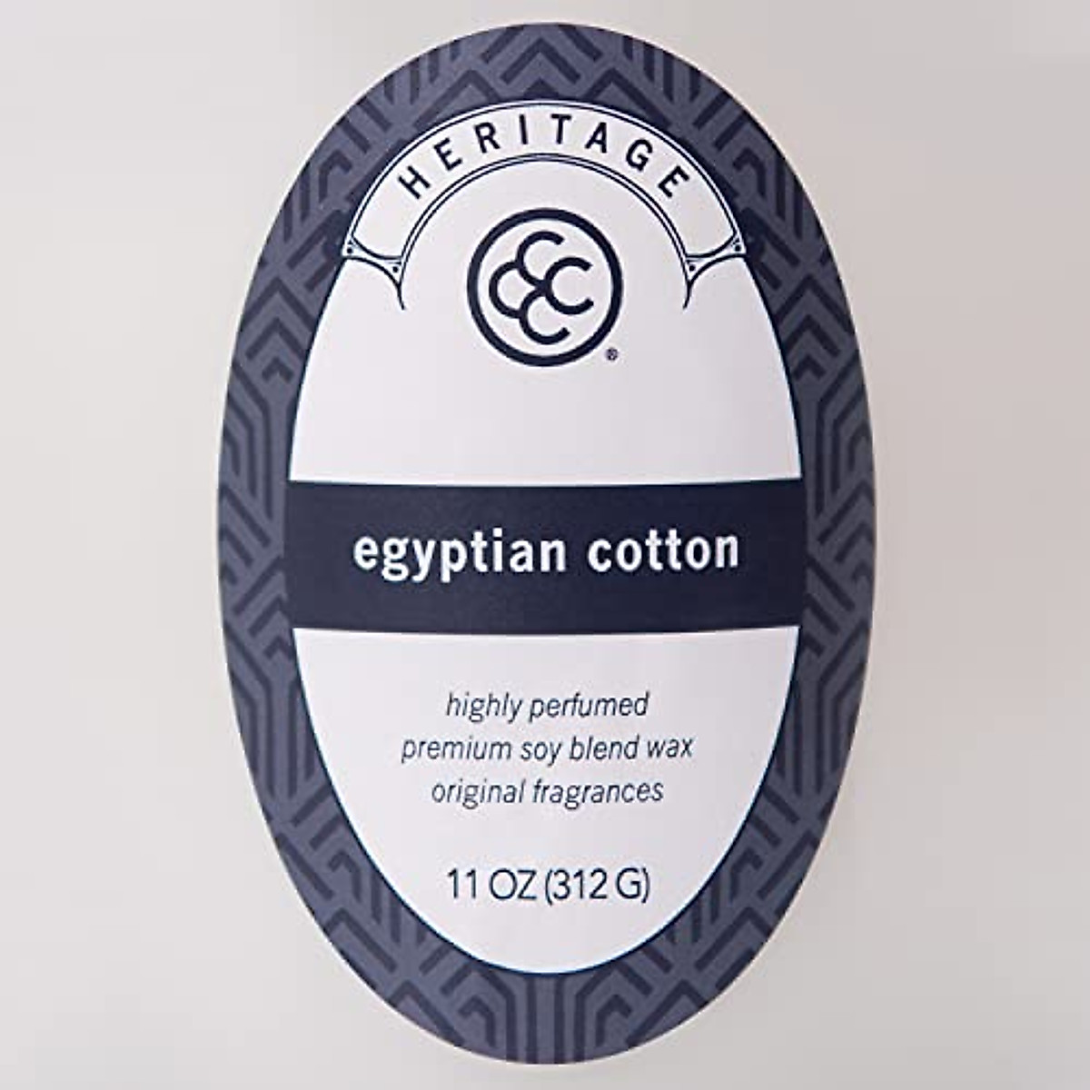 Colonial Candle Egyptian Cotton Scented Jar Candle, Heritage Collection, White, 2 Wick, 11 oz