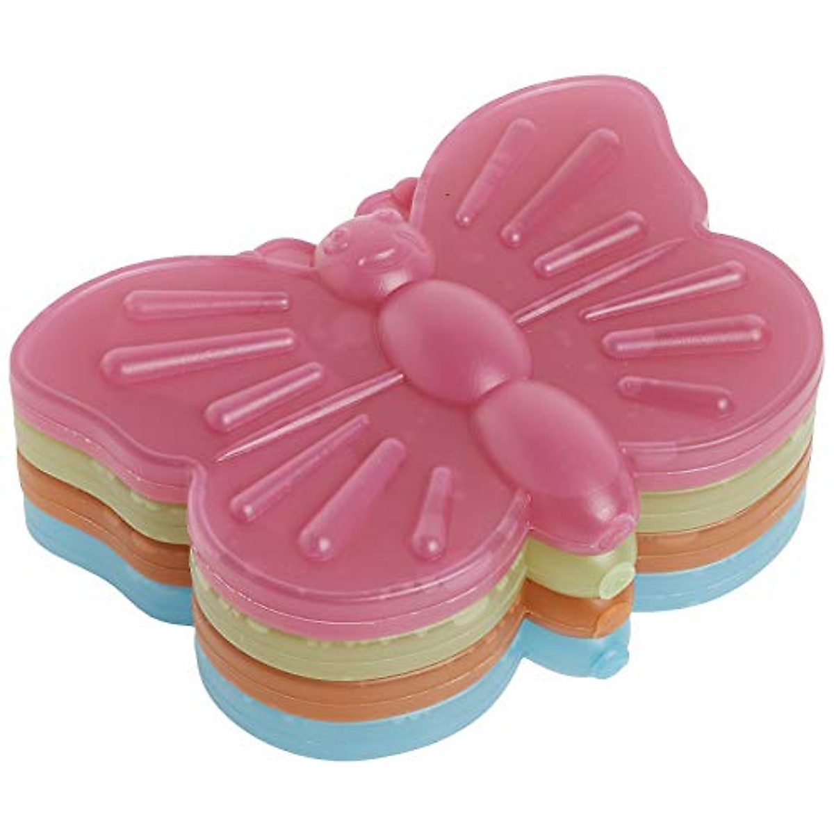 Fit & Fressh Shaped Slim Ice Packs, Colorful & Reusable, Perfect for Kids Insulated Lunch Bag, Bento Box, & More, Butterfly