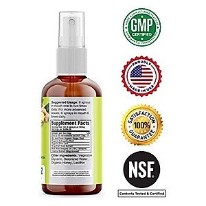 California Natural Immunity Shots 1oz Spray Opti-Zinc, Organic Ginger Root, Oregano Oil - Potent & Pure Immune System Booster - Immune System Support - 1oz