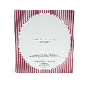 Child to Cherish Snowprints Glitter Baby's First Christmas Handprint or Footprint Ornament Kit