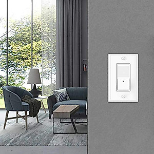 4Pack SOZULAMP 3 Way Wall Light Switch with LED Night Light 15Amp 120/277Volt Decora Rocker, Automatic On/Off Sensor, White