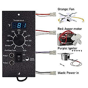Bbqzone Digital Pro Controller Thermostat Kit for Traeger Pellet Wood Pellet Grills with Meat Probes