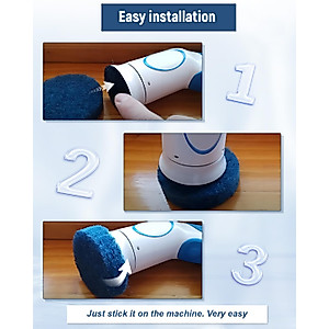 6PCS Scrub Pad Fit for Black & Decker PKS160 Power Scrubber, Power Scrubber Scrub Pad Replaces 90511586 Blue