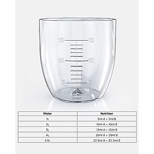 iDOO Indoor Plant Food (400ml in Total), Water Soluble All-Purpose Concentrated Fertilizer for Hydroponics System, Potted Houseplants