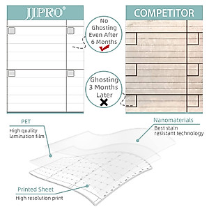 Dry Erase Wall Calendar 3 Month Calendar - Blank Undated Reusable Quarterly Calendar - Whiteboard Premium Laminated Poster - Laminated Office Jumbo 38x26 Inches Wall Calendar (Vertical)