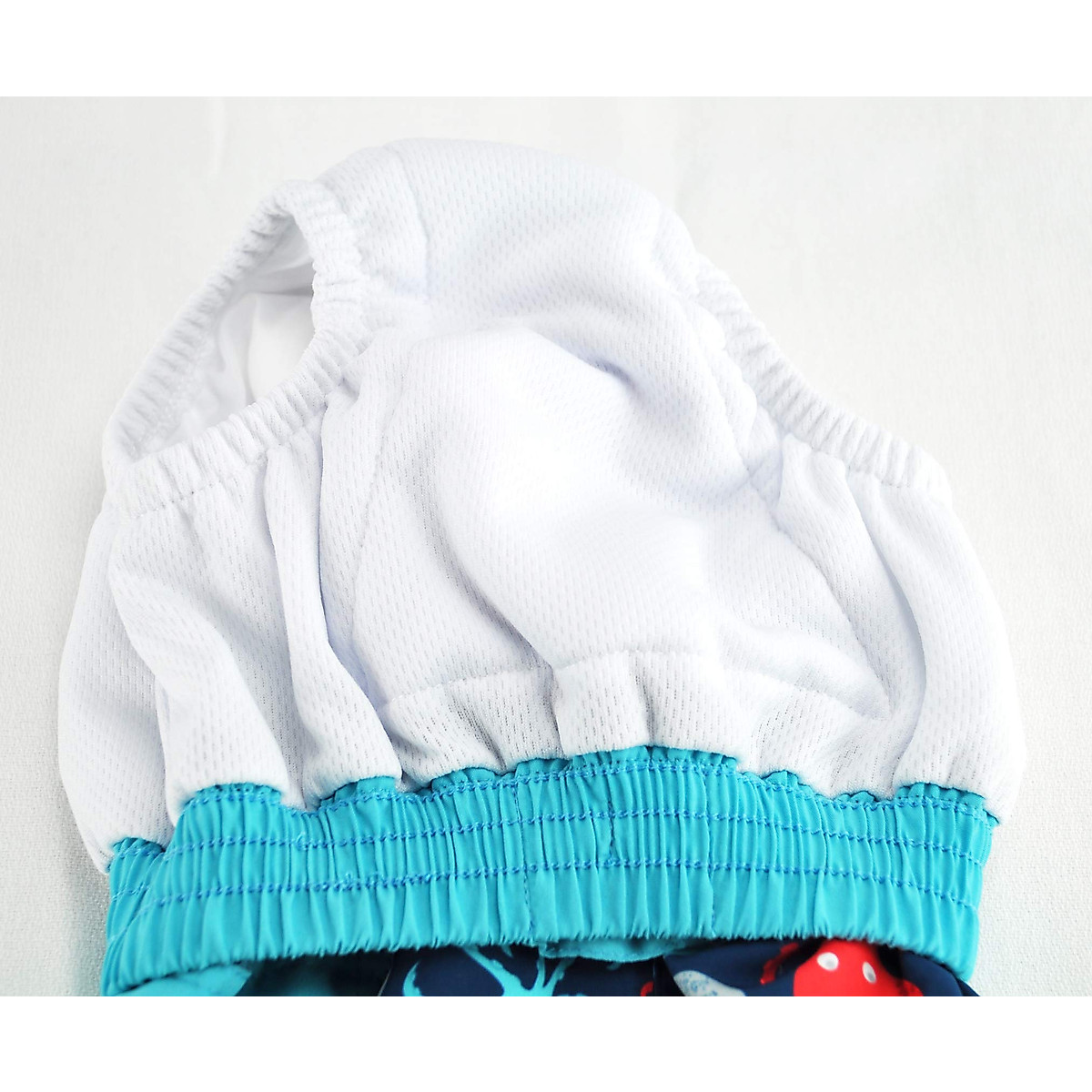 i play. by green sprouts baby-boys Trunks with Built-in Reusable Swim Diaper,Royal Blue Turtle Journey,18 mo