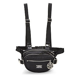 Burberry, Pre-Loved Black Nylon Cannon Belt Bag, Black