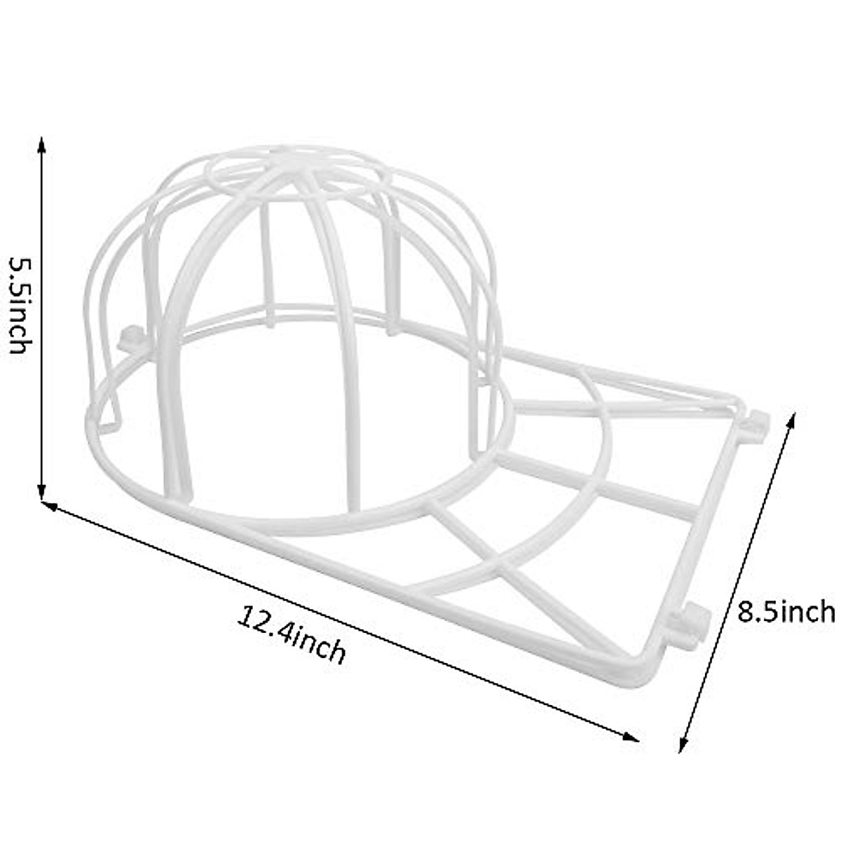 Hat Washer for Washing Machine,3 Pack Baseball Hat Washer,Cap Washer for Baseball Caps,Hat Cleaner Washing Cage,Dishwasher Hat Cleaning Rack Frame Holder,Curved/Flat Bill Ball Cap Shaper Protector