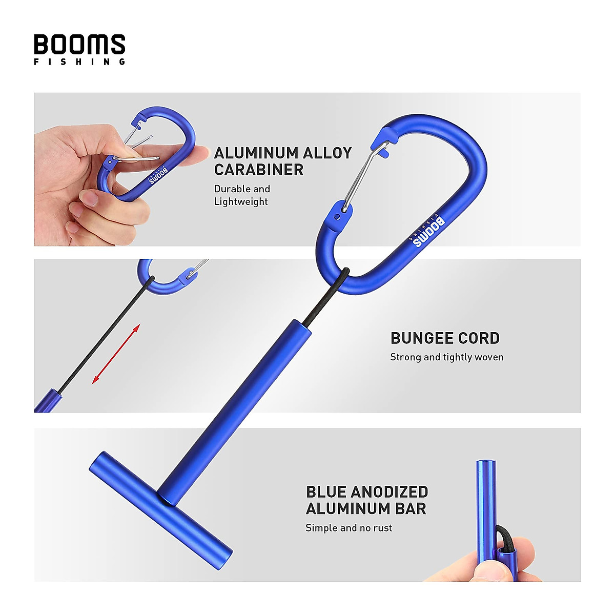 Booms Fishing SH1 Fly Fishing Tippet Spool Holder Blue 2pcs